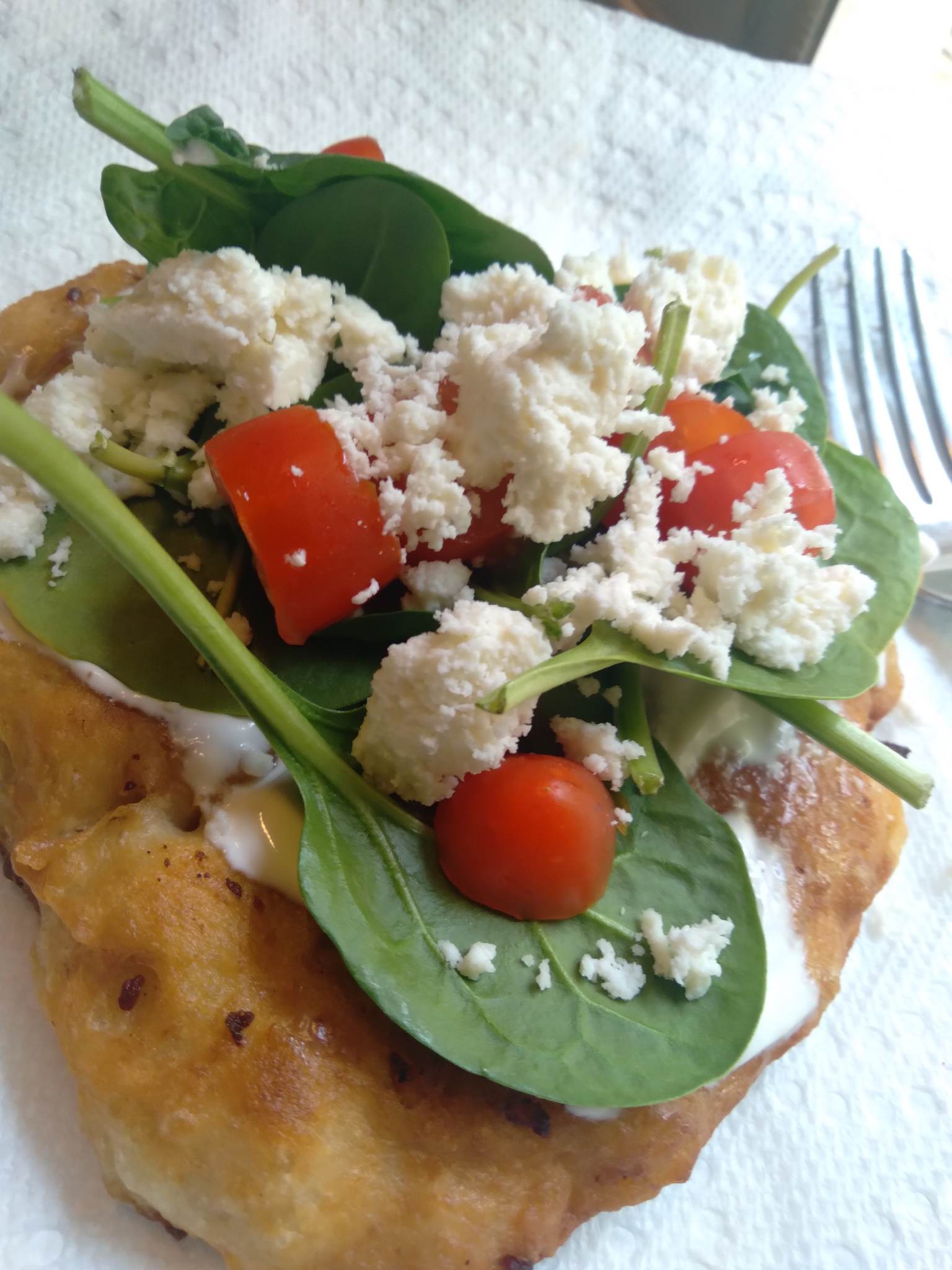 Potato Lángos Recipe (Hungarian Fried Bread/krumplis lángos) - Cook ...